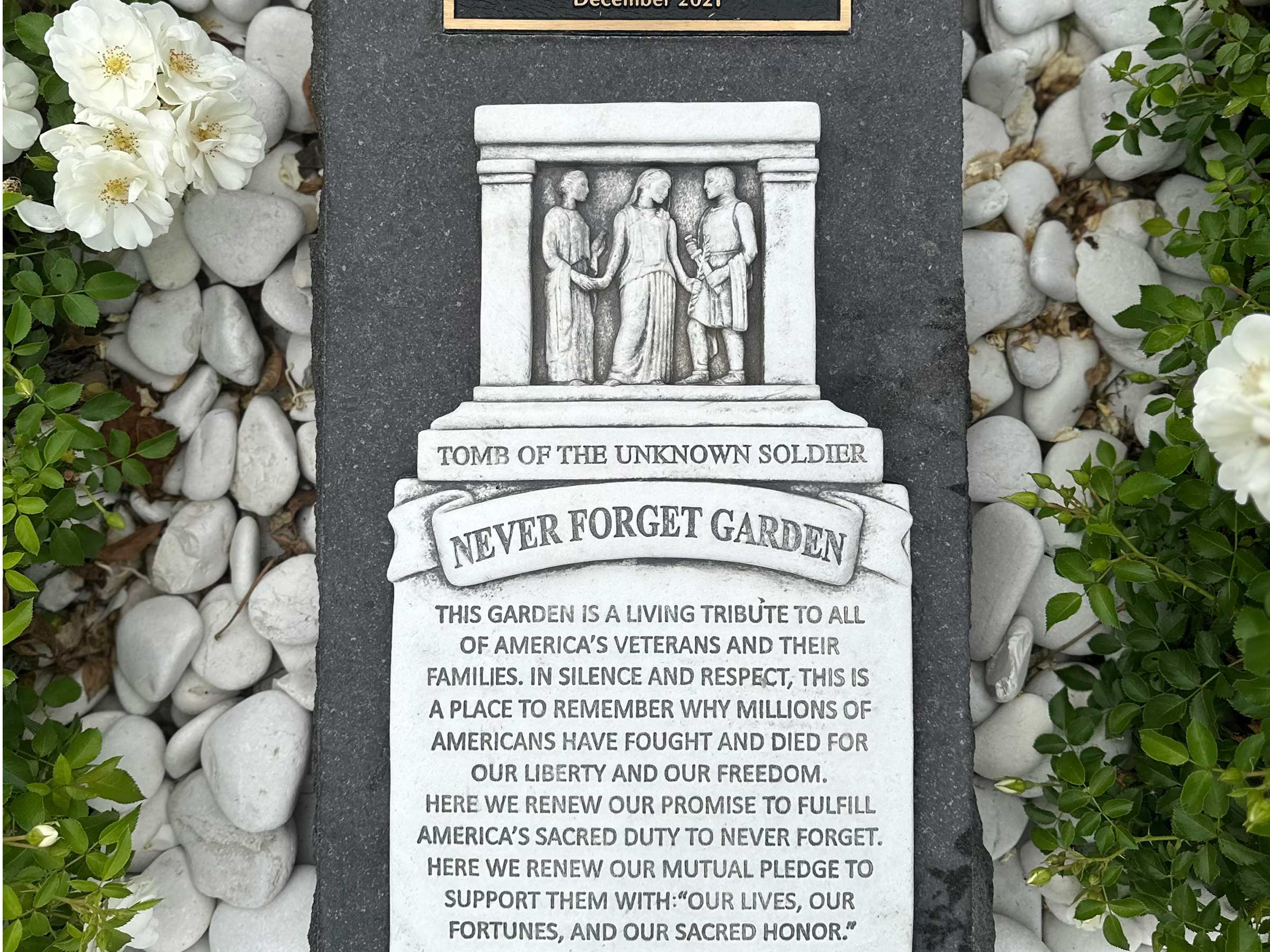 Never Forget Garden Marker – Art Edmond