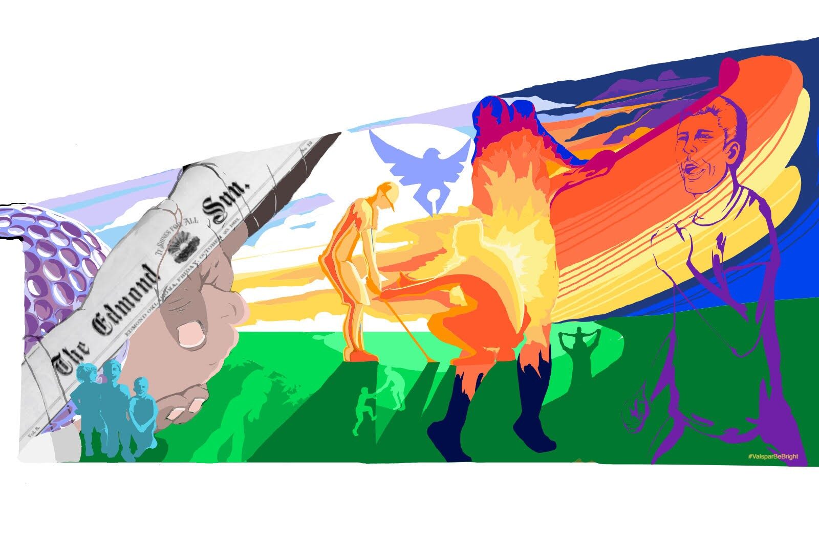 Valspar Be Bright Mural – Art Edmond